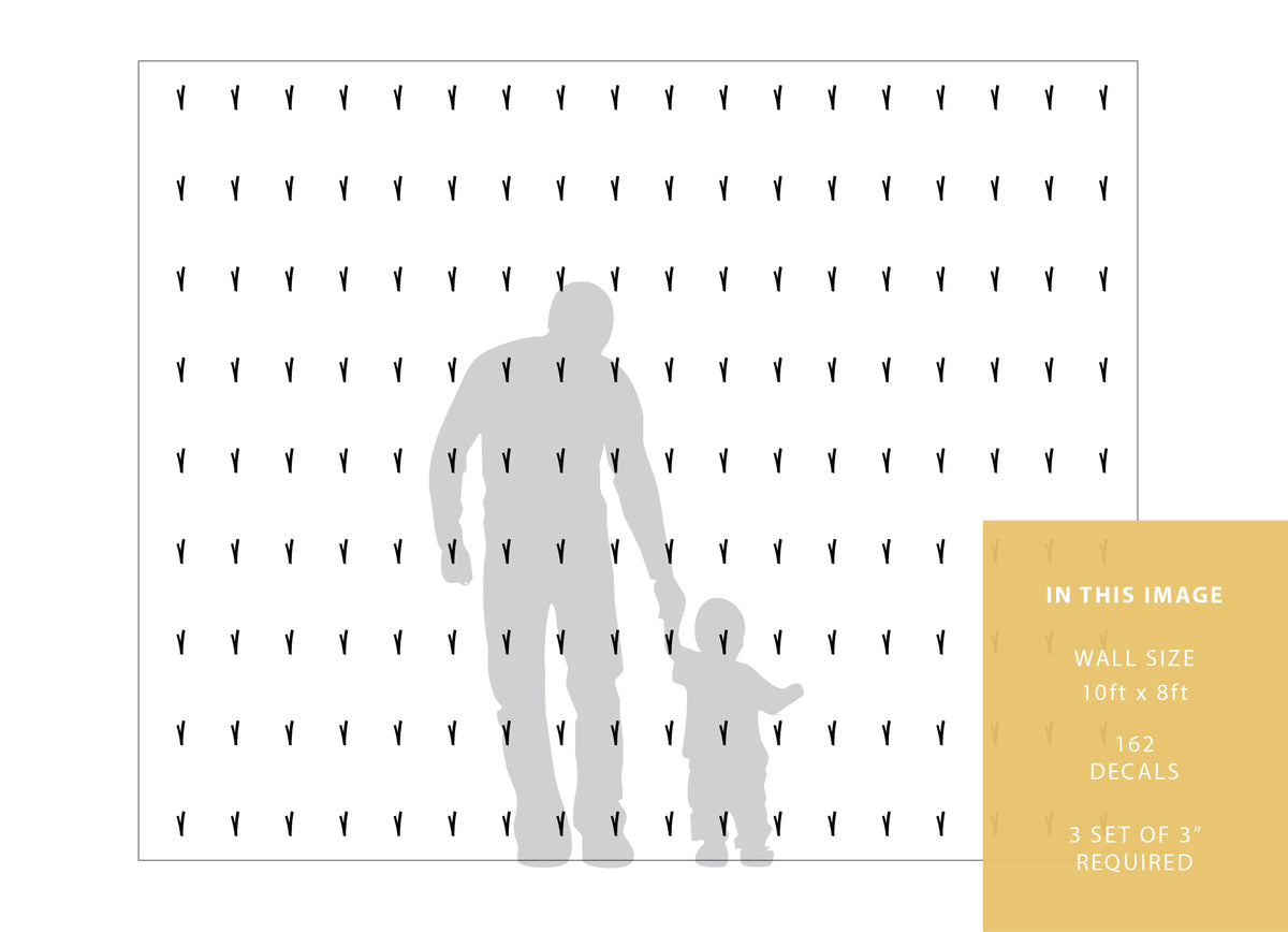 Geometric Grass Wall Decals – Moose Accents